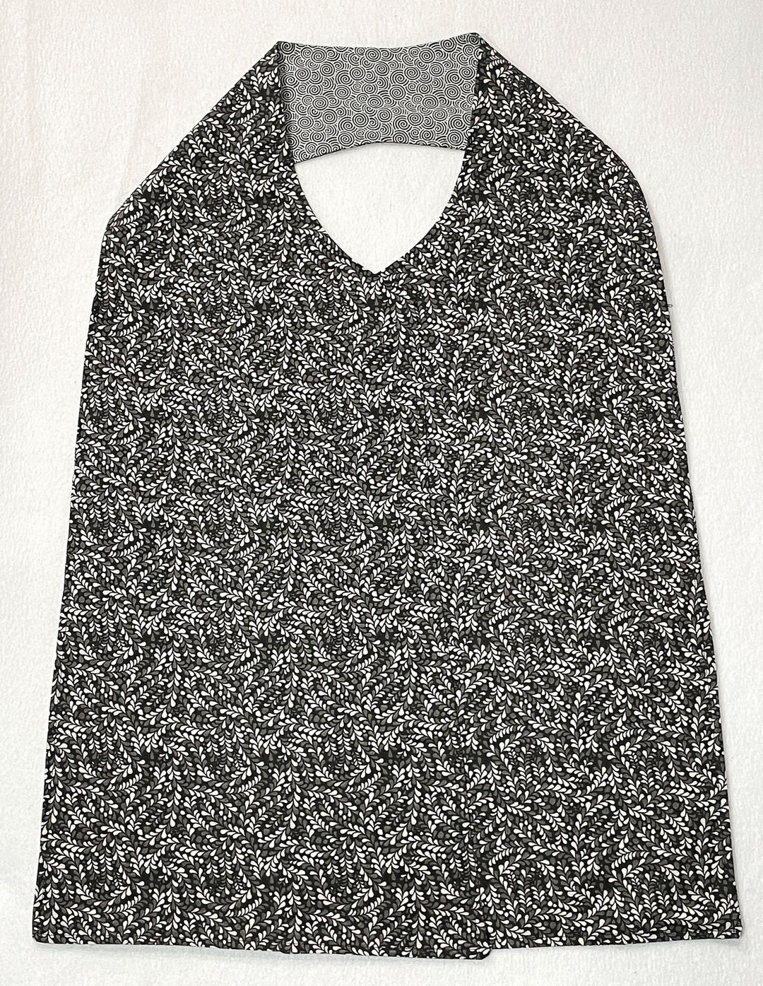 Black and Gray Dining Vest, Adult Bibs, Bibs for Adults, Adult Bibs for ...