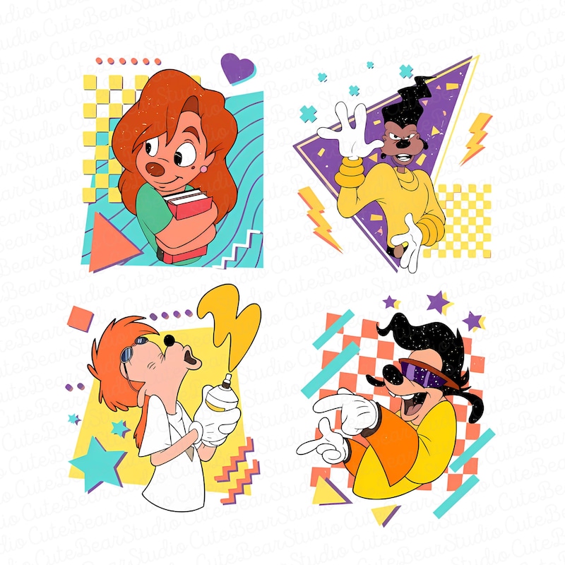 Goofy and Max Characters - Etsy