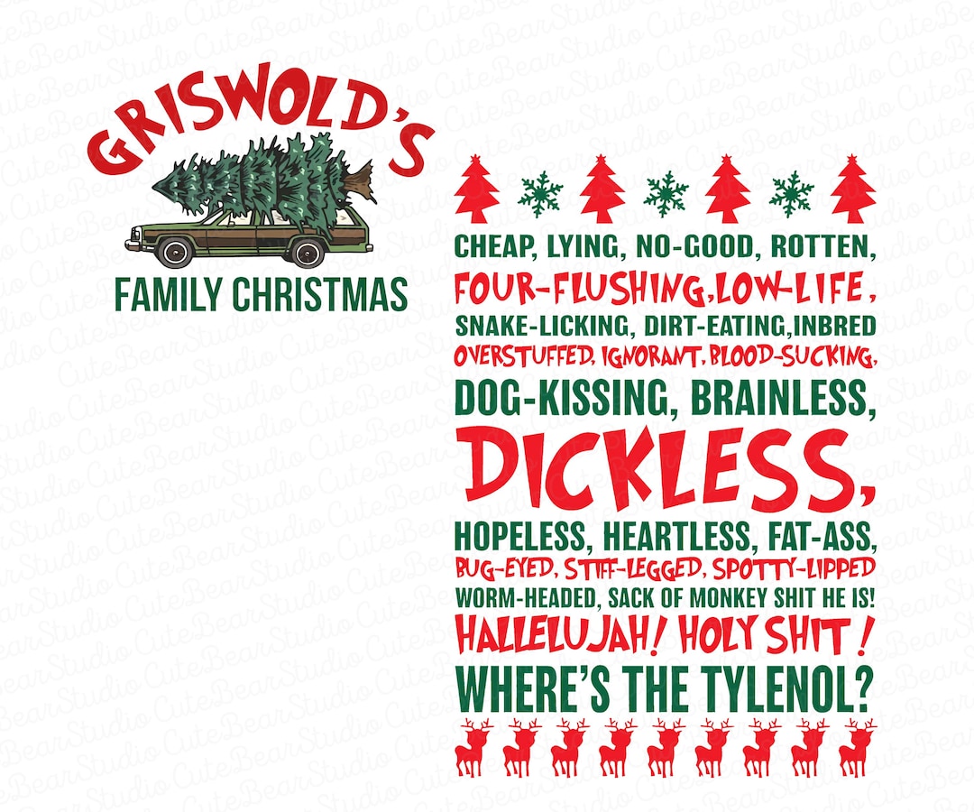 Griswold Christmas PNG, Christmas Vacation File Digital Printable ...