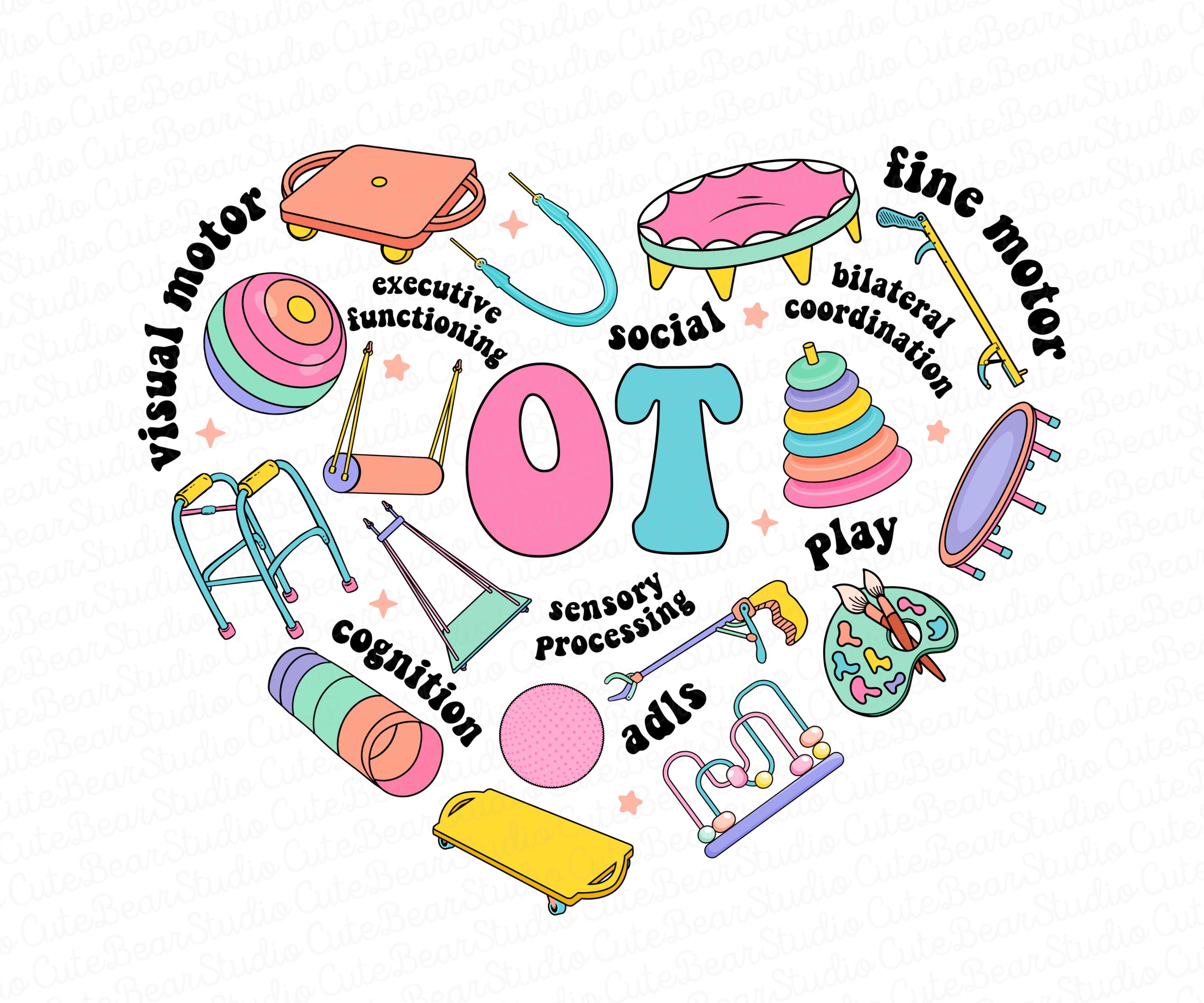 Occupational Therapy PNG, OT Cota, Occupational Therapist Heart Png, OT ...