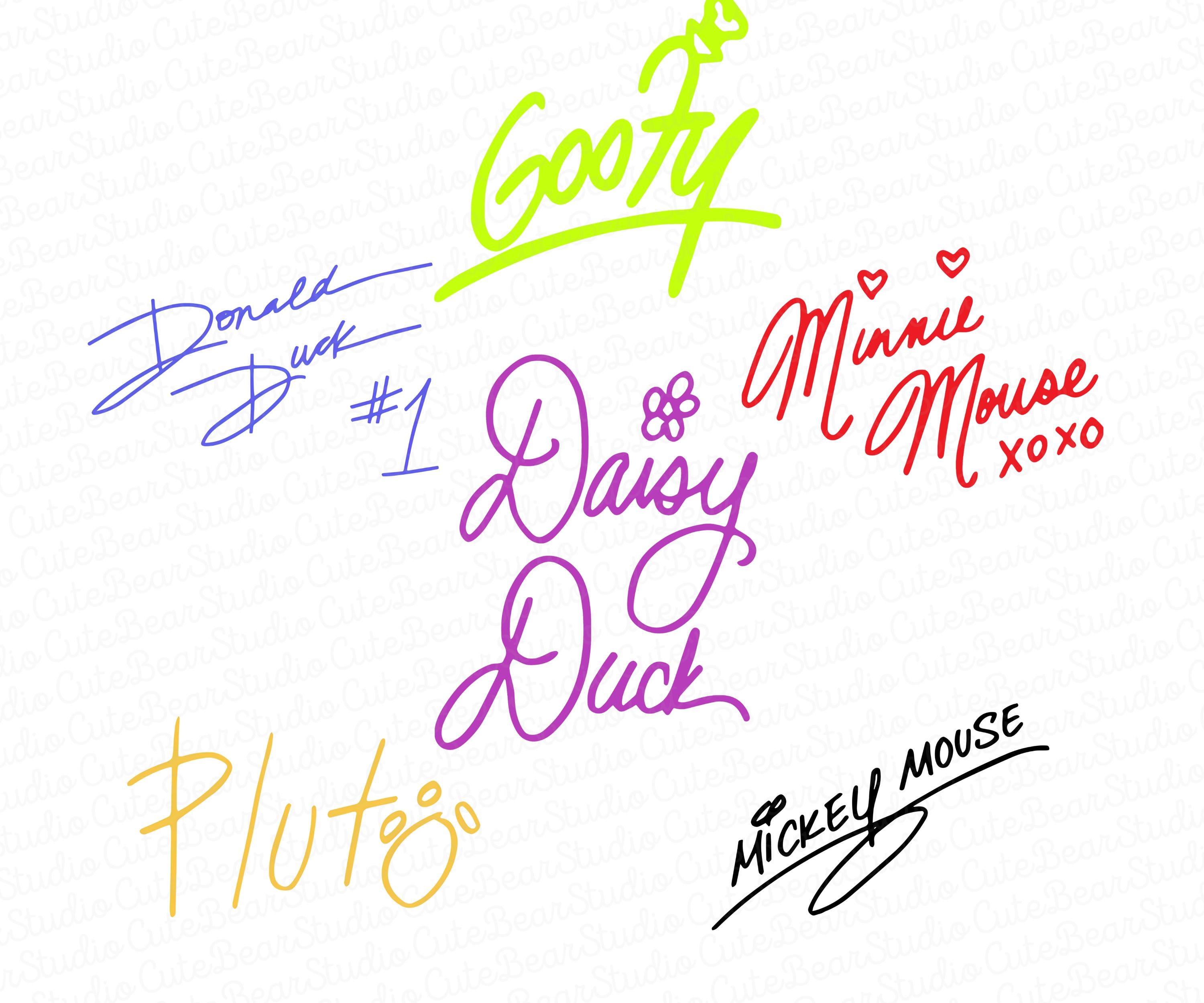 Donald Duck Signature