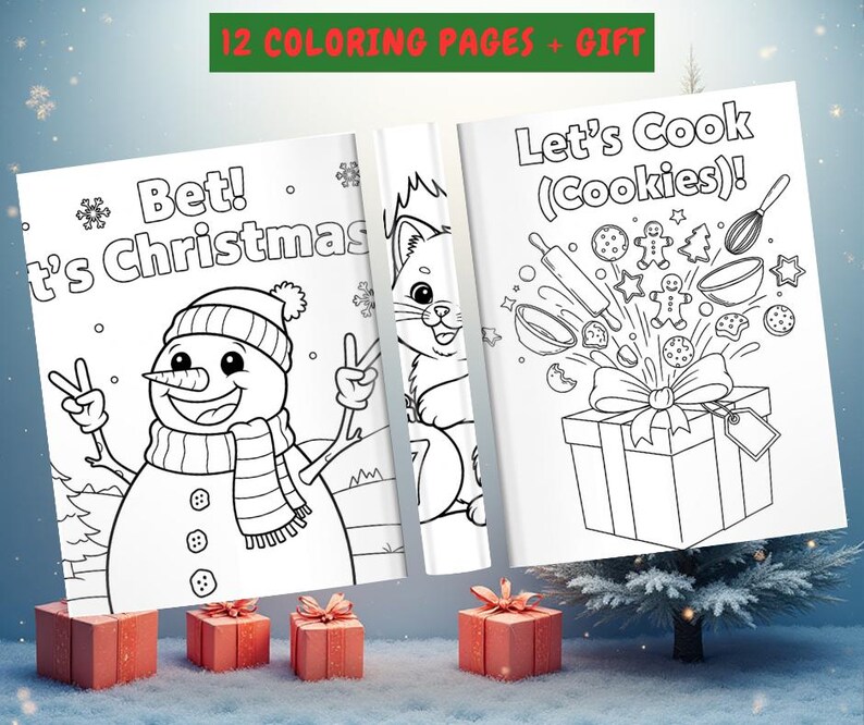 12 Christmas Coloring Page + Gift, Funny Six Seven Meme, Gen Alpha ...