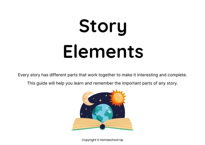 Story Elements Cards: Printable Flashcards for Kids (PDF Download) - Etsy