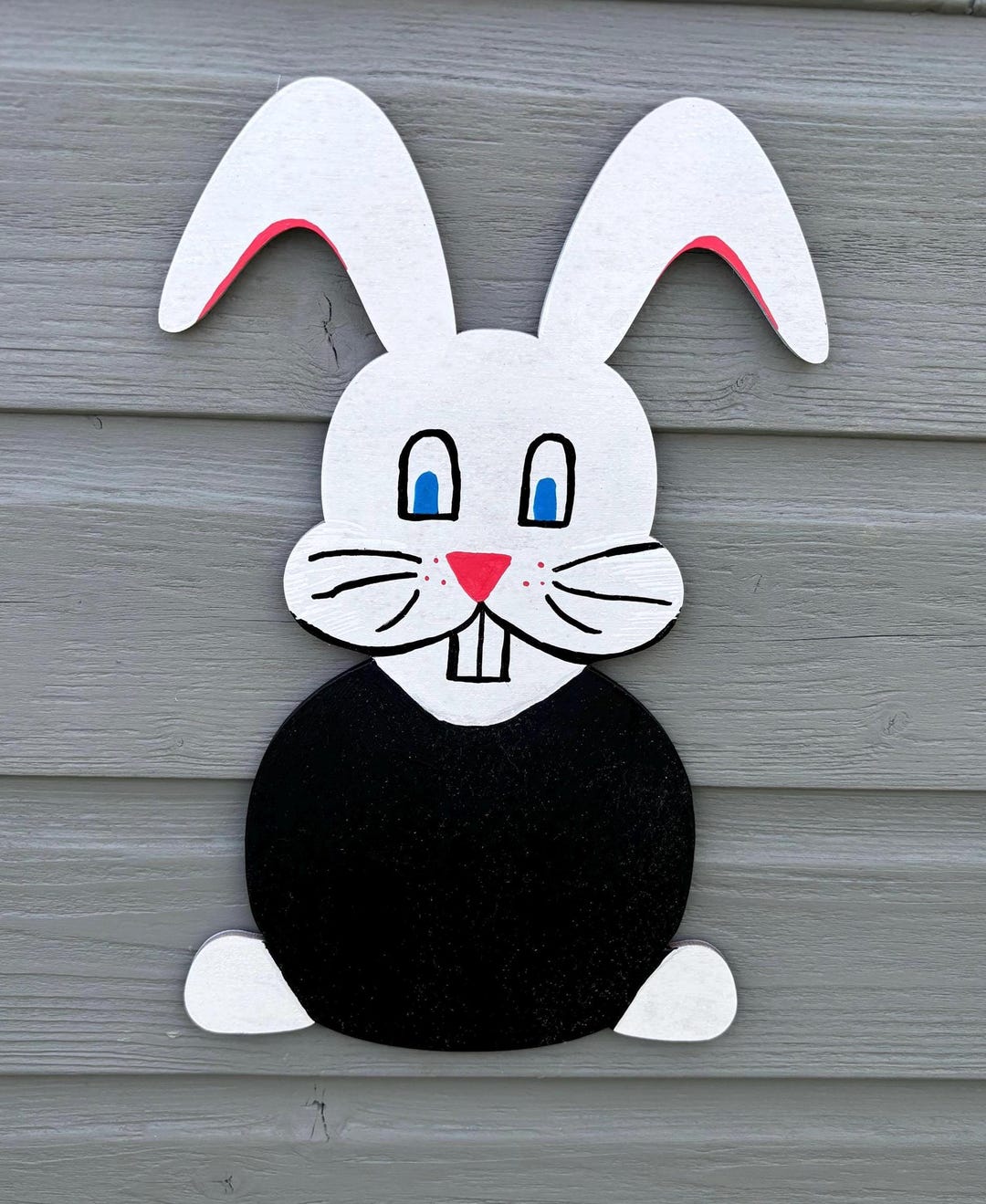 Kids Rabbit Shaped Decorative Garden Chalkboard - Etsy