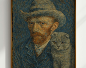 Cat Van Gogh - Etsy