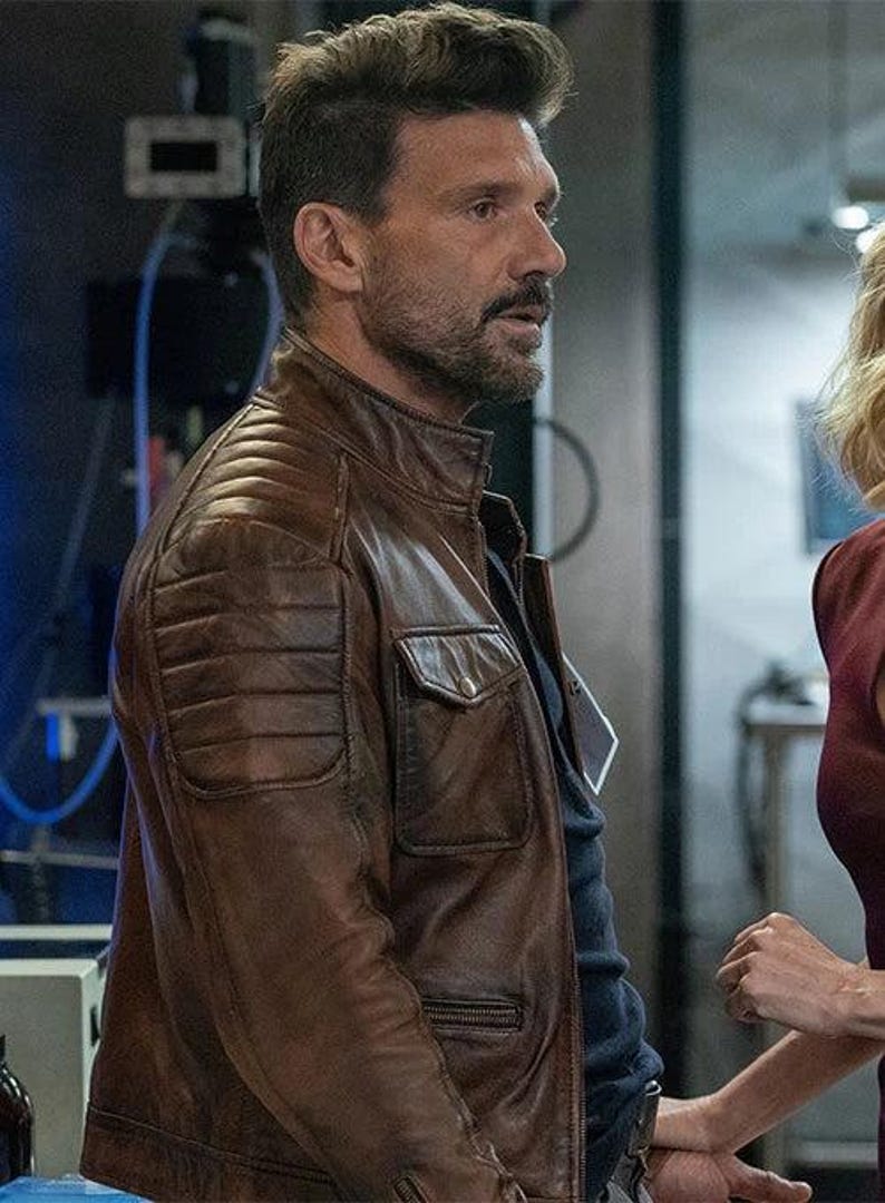 Frank Grillo Boss Level Leather Jacket Men's Celebrity Leather Jacket ...