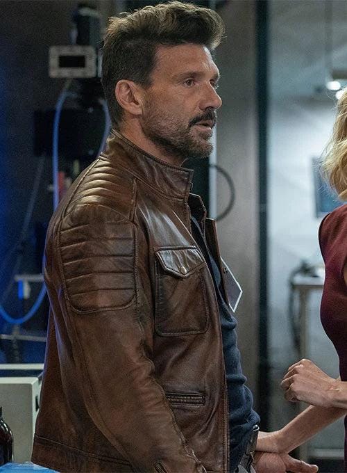 Frank Grillo Boss Level Leather Jacket Men's Celebrity Leather Jacket ...