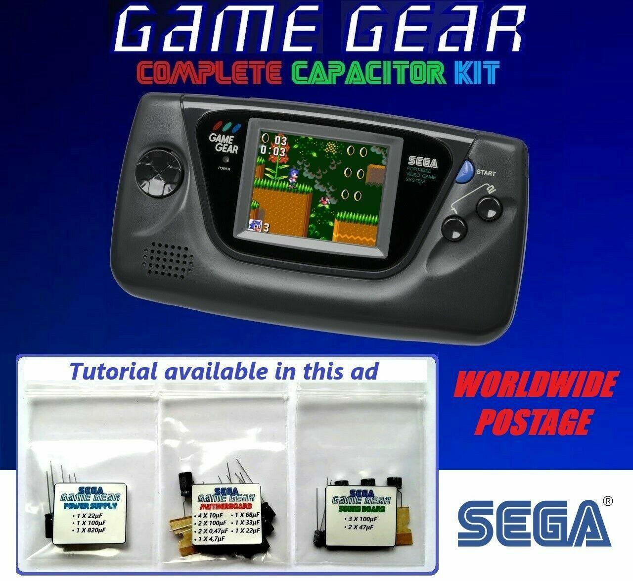 SEGA Game Gear Replacement Capacitors | Complete Cap Kit | Sound ...