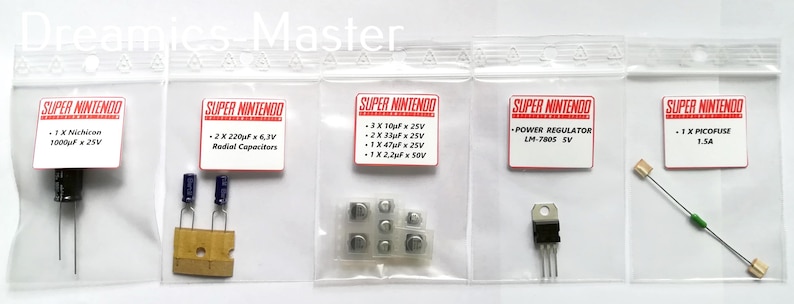 Super Nintendo Capkit / Smd Restoration Kit / SNS-CPU-GPM-01 & 02 - Etsy