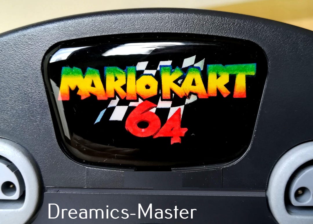 Mario Kart 64 Logo, Faceplate | for Nintendo 64 Console - Etsy