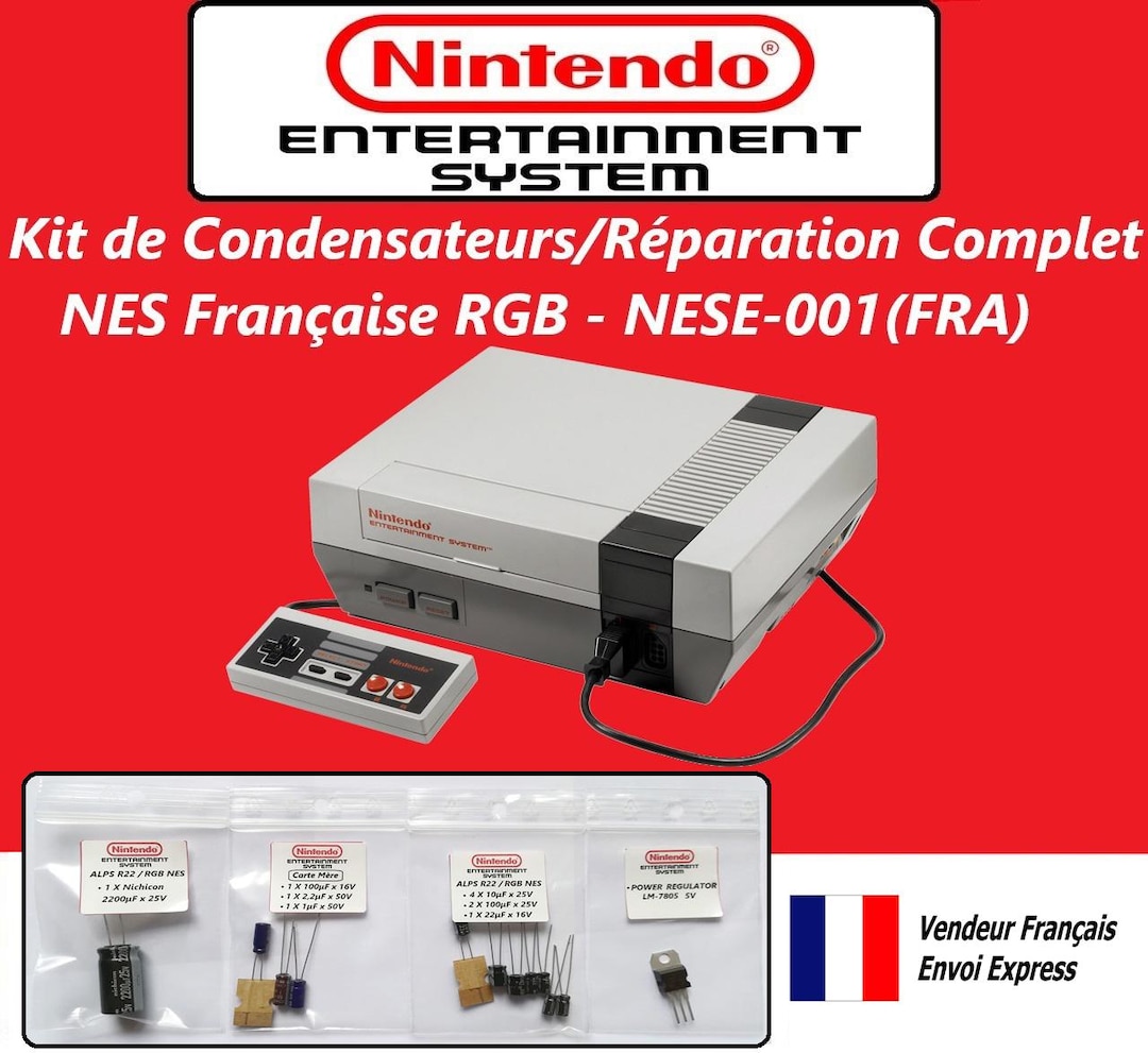 Nintendo NES (RGB) Capacitor Repair Kit - NESE-001 (fra) | Sound ...