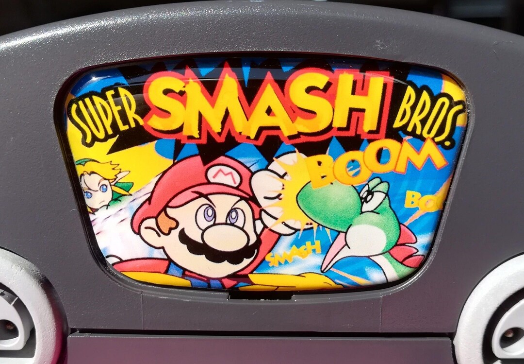 Super Smash Bros, Logo, Faceplate | for Nintendo 64 Console - Etsy