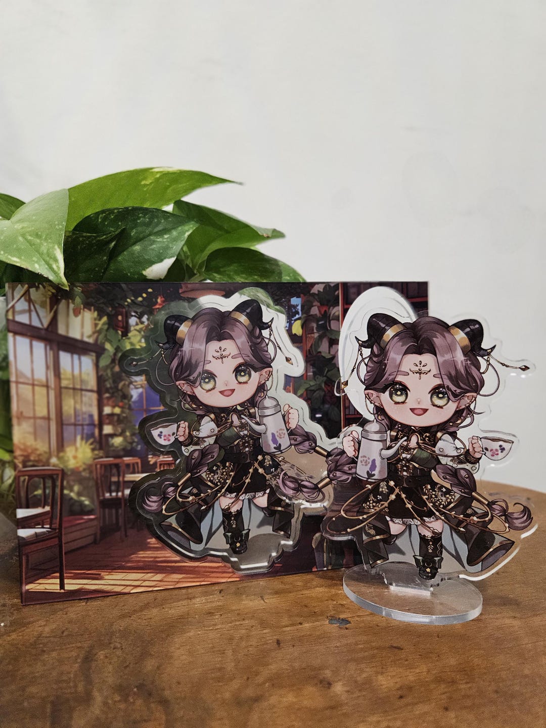 Chibi Gizzie Acrylic Standee Figure - Twitch Fae Vtuber Streamer Coffee ...
