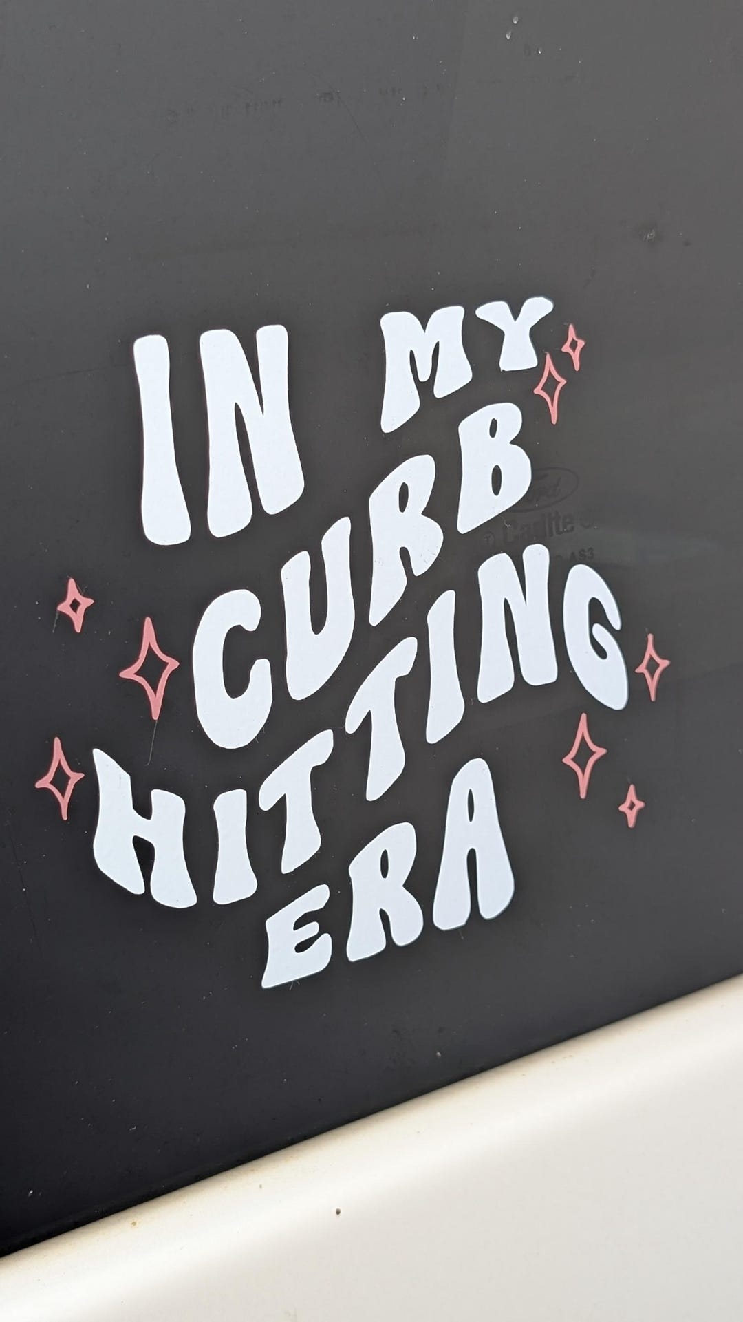 Funny "curb Hitting Era" Car Decal - Aesthetic Vinyl Sticker for Car ...
