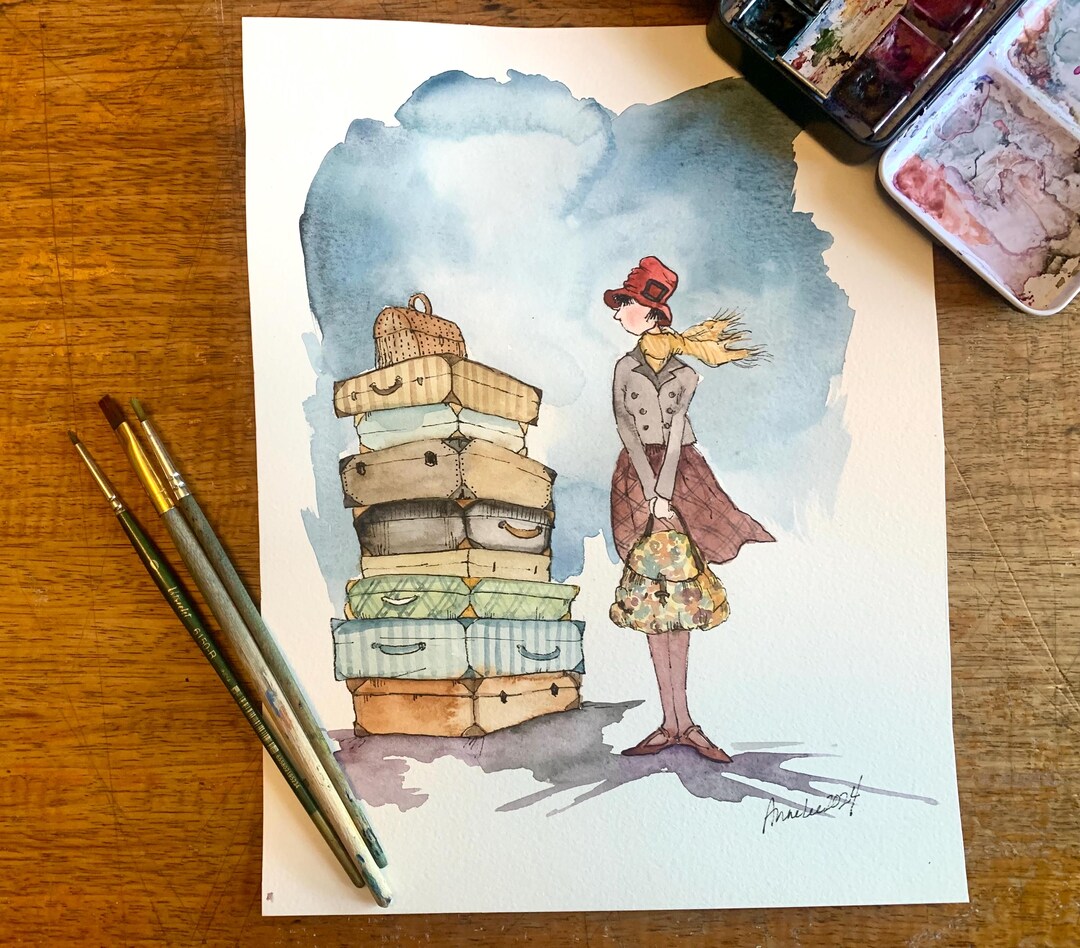 Original Watercolor Painting. 8 X 11” Original Art on Acid Free Paper ...