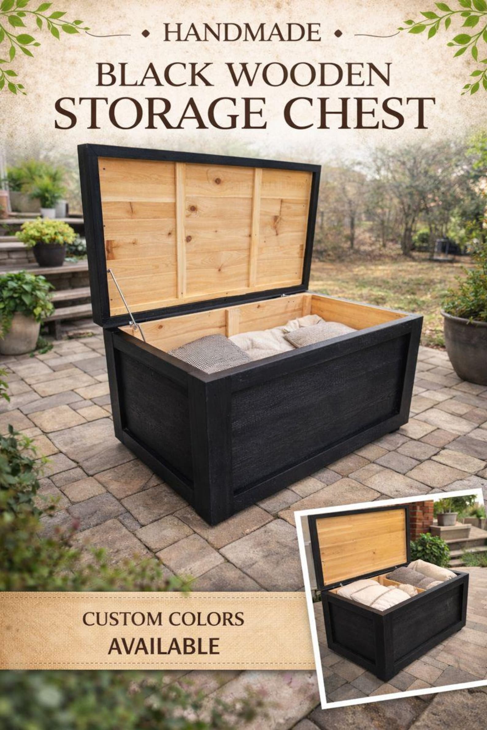Handcrafted Cedar Chest: Rustic Farmhouse Wooden Storage Trunk - Etsy