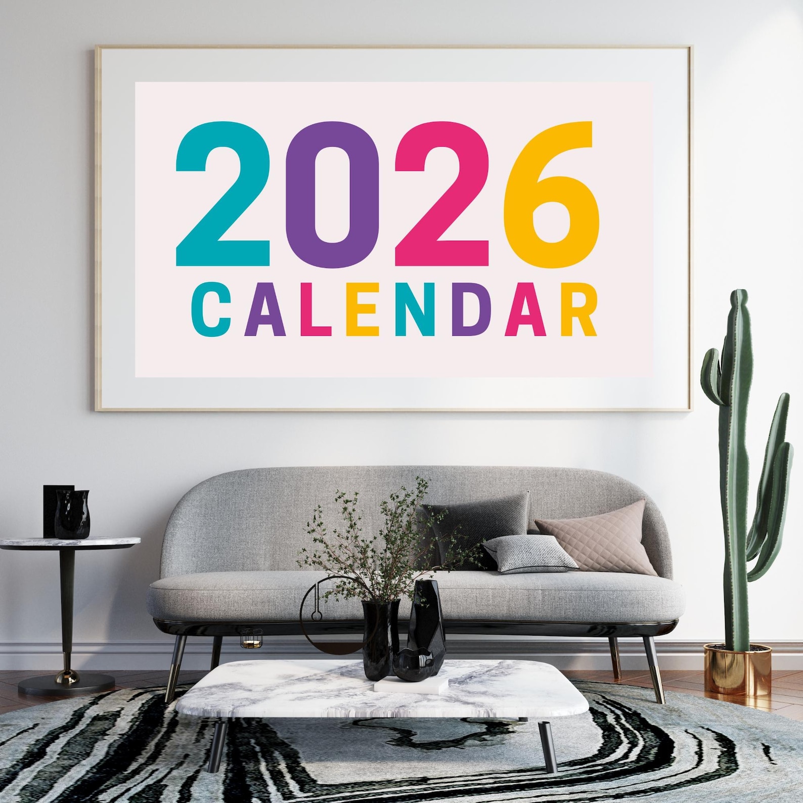 2026 Monthly Calendar Printable Digital Printable Calendar 2026 ...