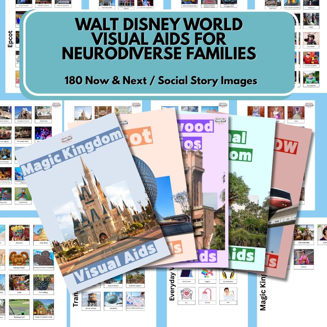 Walt Disney World Visual Aids for Neurodiverse Kid | 180 Now & Next ...