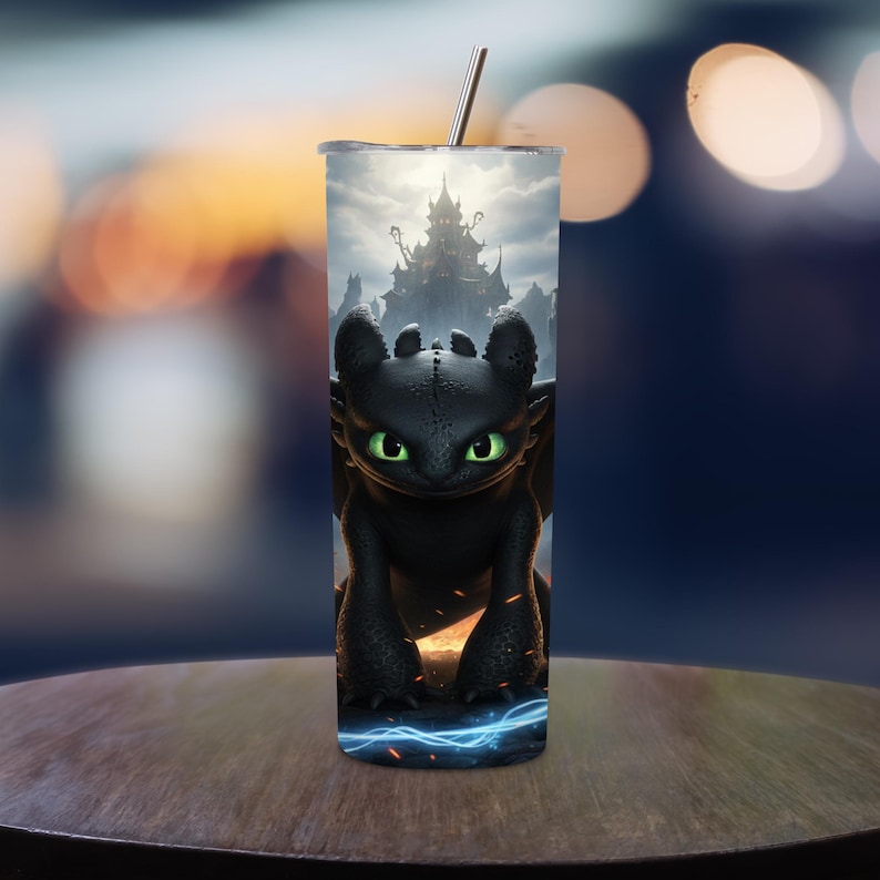 Toothless Dragon Tumbler Wrap Png, Hiccup Toothless Tumbler, How to ...