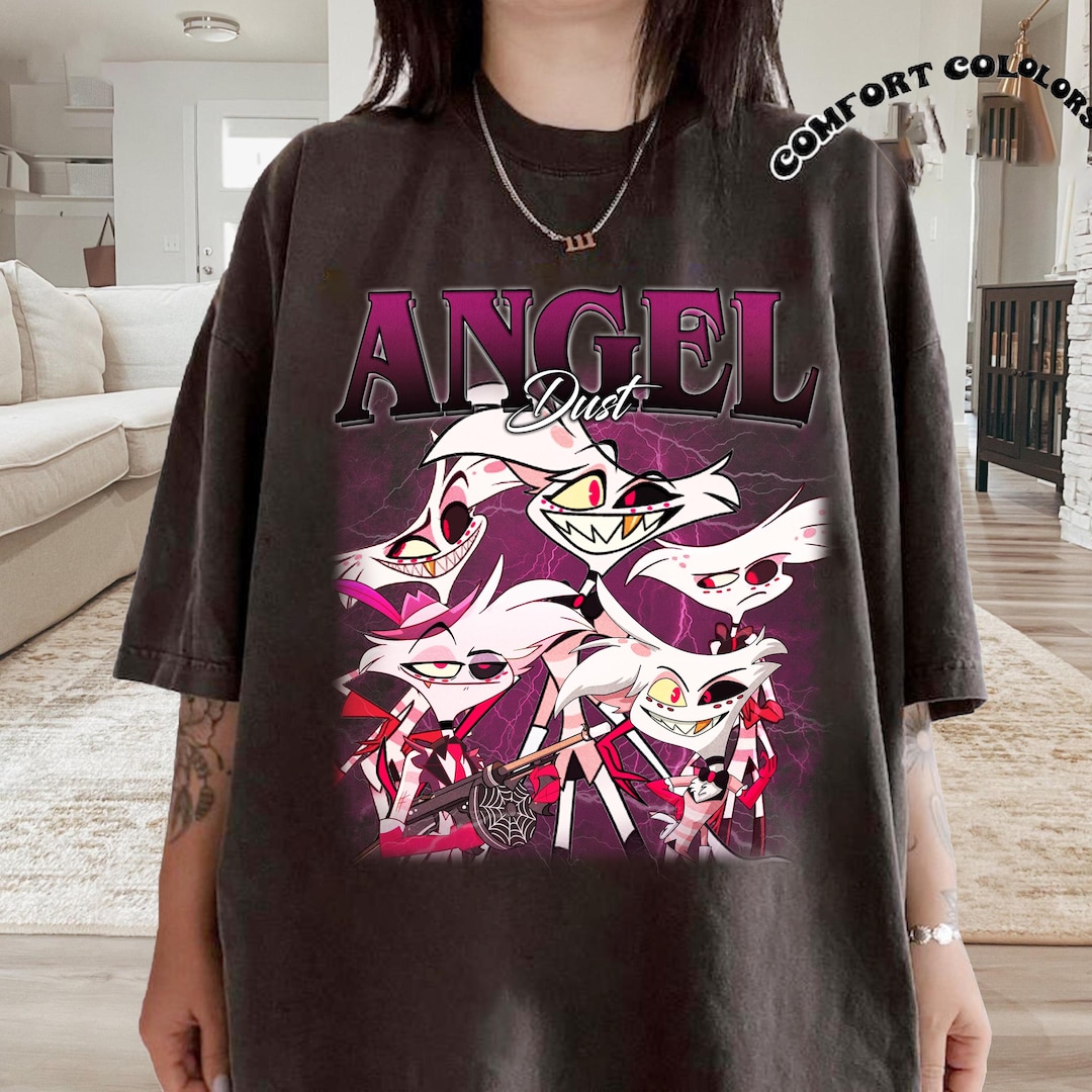 Retro Hazbin Hotel Angel Dust Shirt, Comfort Colors Shirt, Angel Dust ...