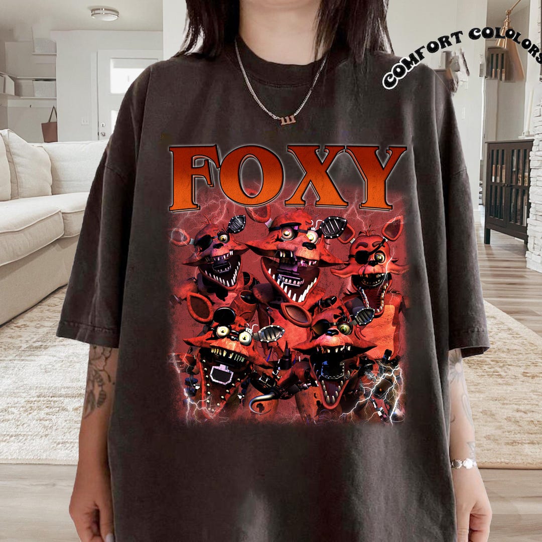 Retro Foxy Five Nights at Freddy's Shirt, Comfort Colors Shirt, Retro ...