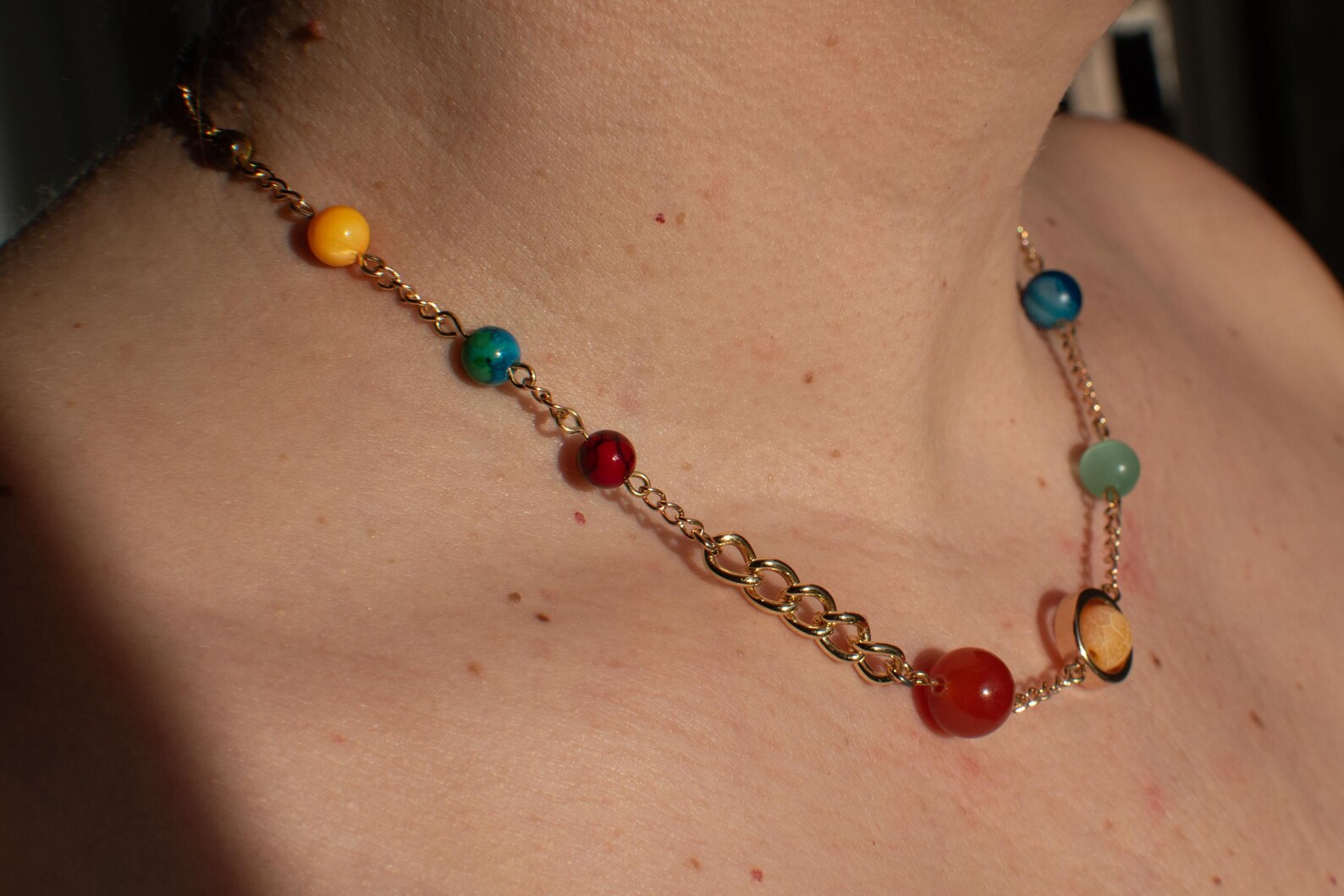 Planet Necklace | Simple Solar System Chain | Astronomy Inspired ...
