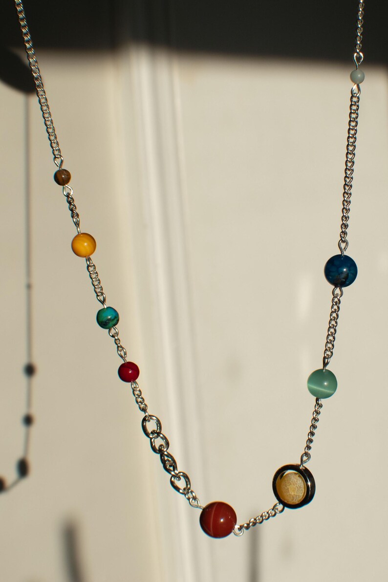 Planet Necklace | Simple Solar System Chain | Astronomy Inspired ...