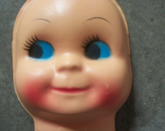 Plastic doll face | Etsy