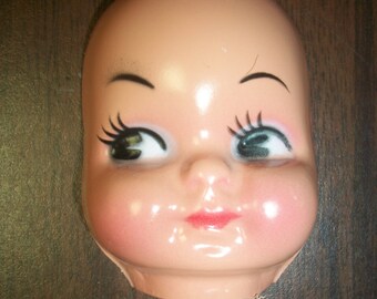 Plastic doll face | Etsy