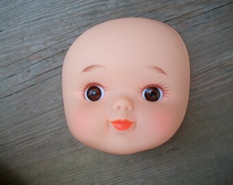 Plastic doll face | Etsy