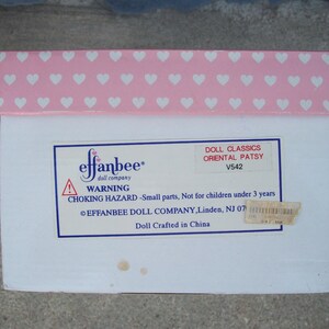 Reproduction 1997 Effanbee Oriental Chinese Patsy Doll NIB V542 ** - Etsy