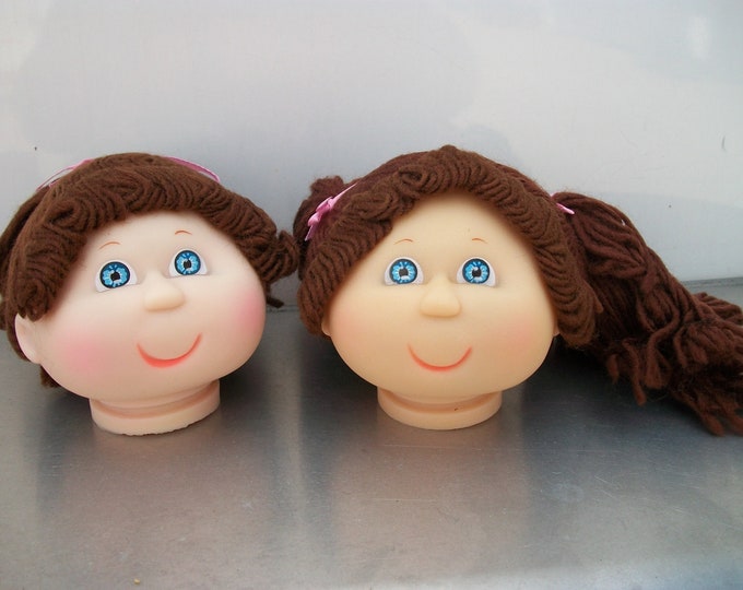 Darice "coconut Kids" Plastic Brown Hair Doll Head Hands Kit C35045 - Etsy