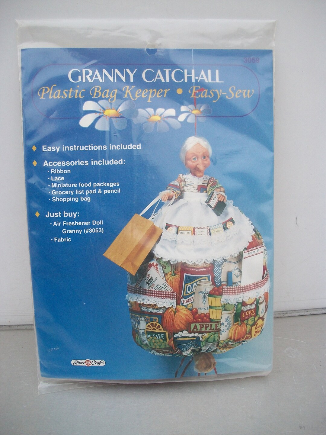 Rare Fibrecraft granny Catch-all Plastic Bag Keeper Doll Kit 3059 - Etsy