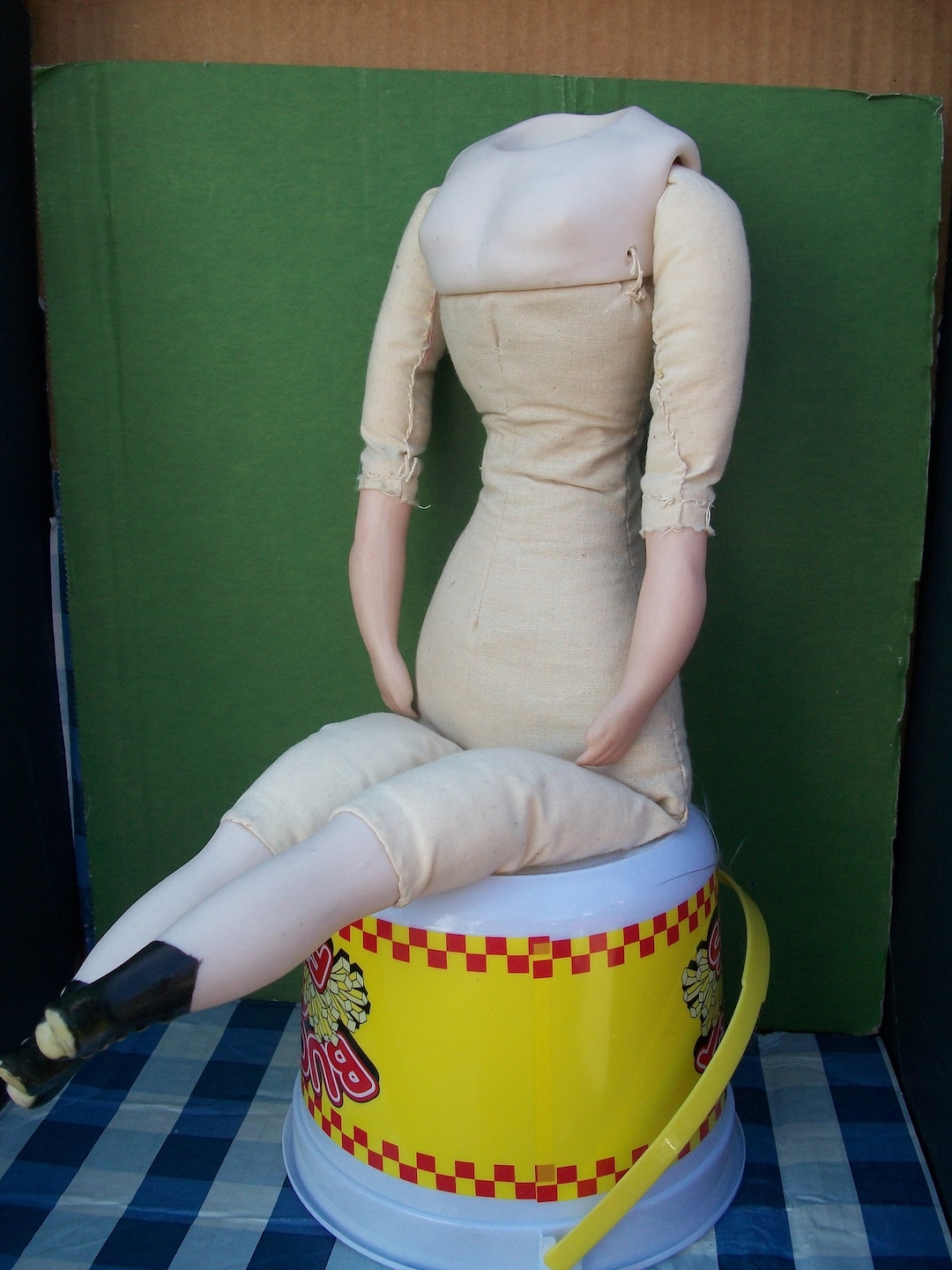 Headless 15.5 Inch Cloth Doll Body With Porcelain Limbs - Etsy