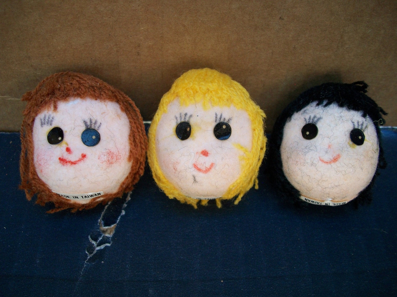 Rare Vintage Fibre-craft Trio Miniature Doll Heads 9671 | Etsy