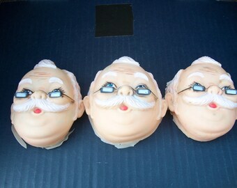 Plastic Santa Face - Etsy