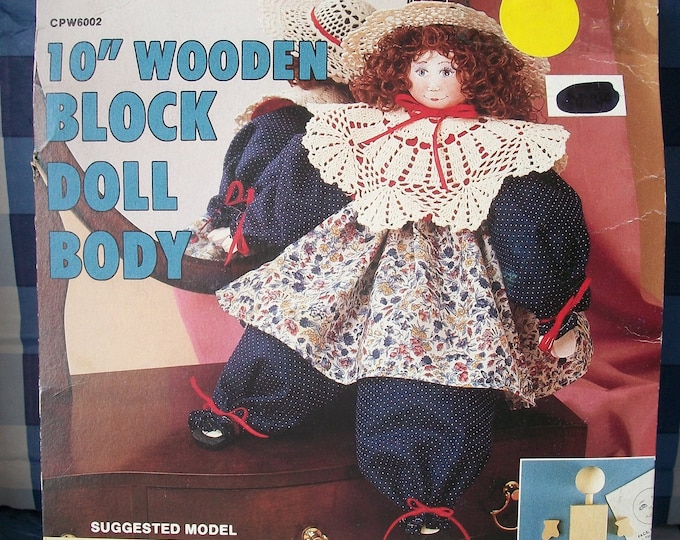 Packaged Wood Block Doll Kit by Wang's International CPW 6002 * - Etsy