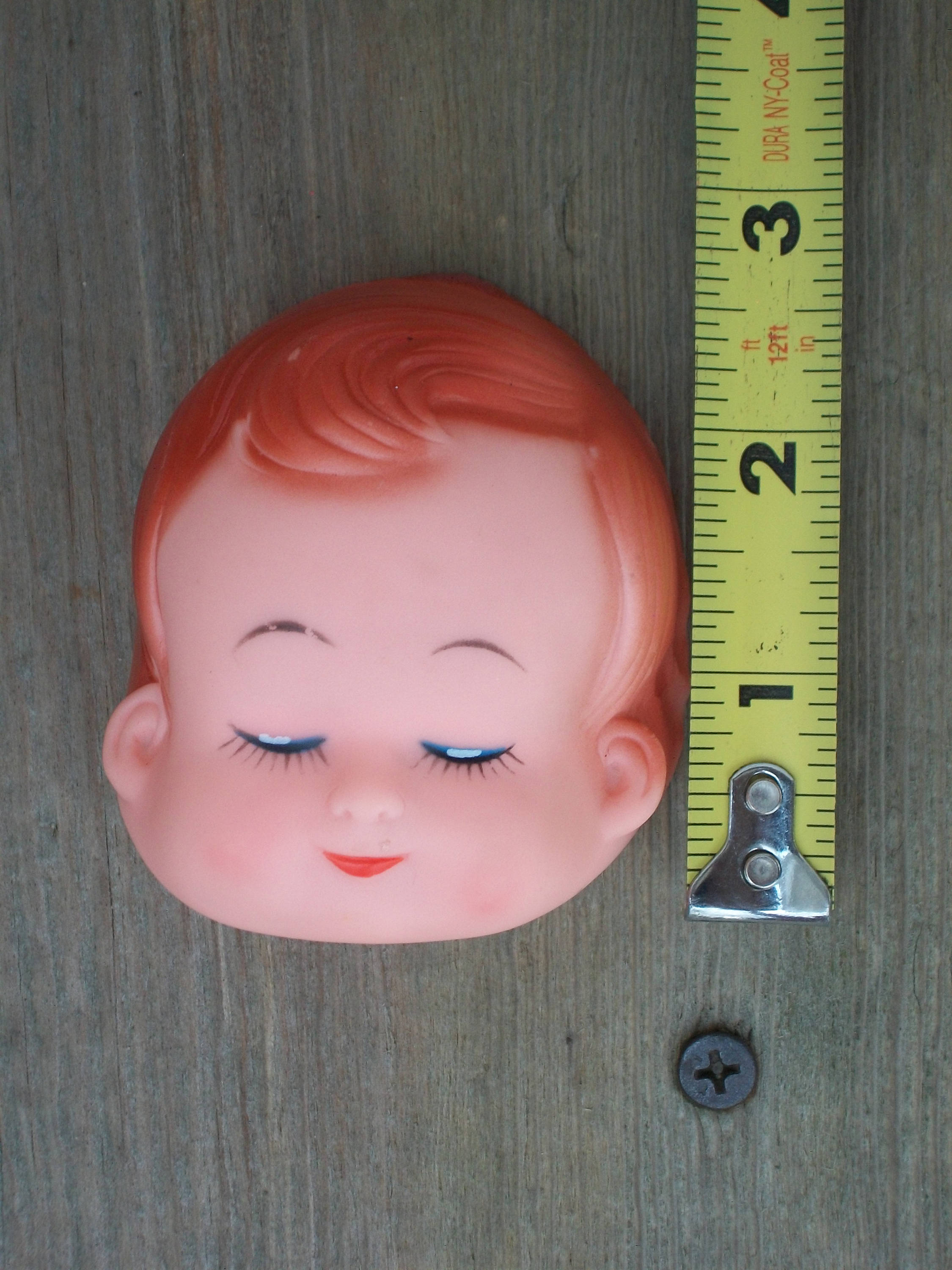 Vintage Latex Soft Plastic Vinyl (closed Eye) Doll Face Mask - Etsy