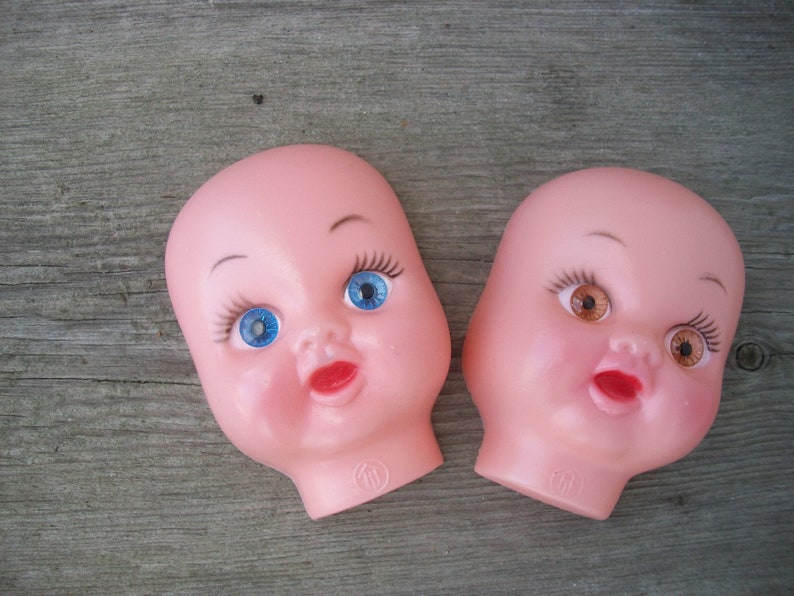 Vintage 3-inch Soft Plastic Doll Face Mask - Etsy