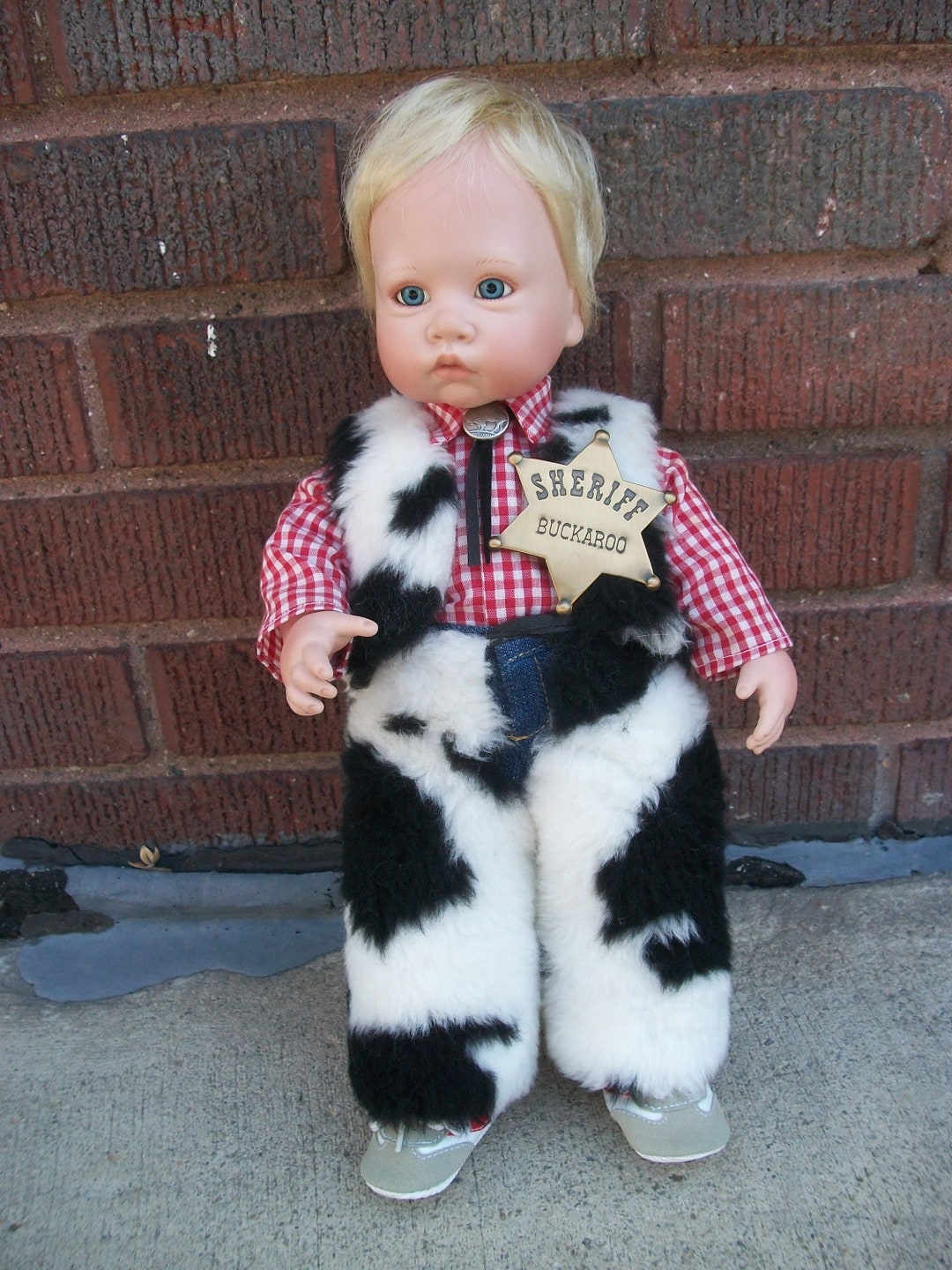 Vintage 1997 Dressed Julie Kruger "little Buckaroo" 14.5 Inch Porcelain ...