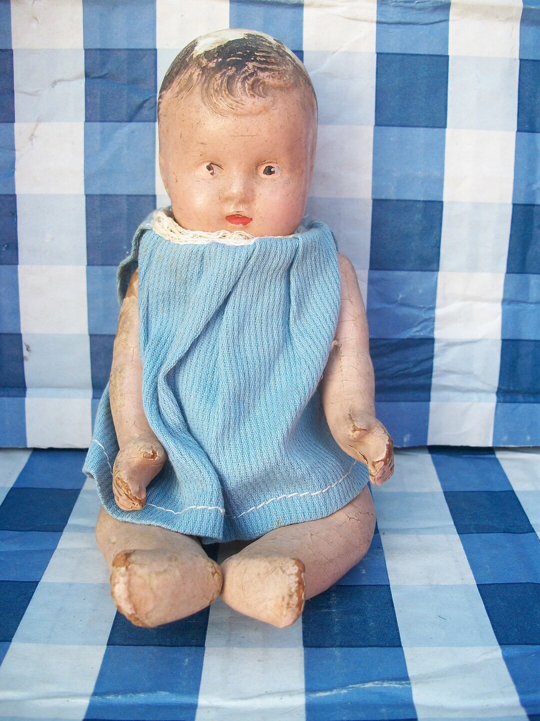 Unmarked Antique 6 Inch Composite Baby Doll ** - Etsy