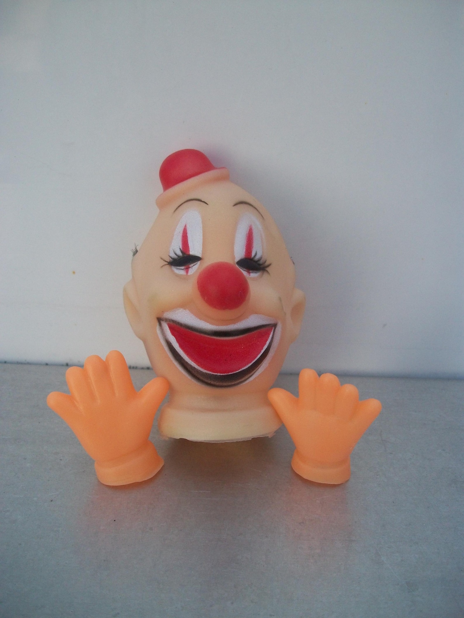 Hairless 3 Inch Clown Head With Hands as Is - Etsy