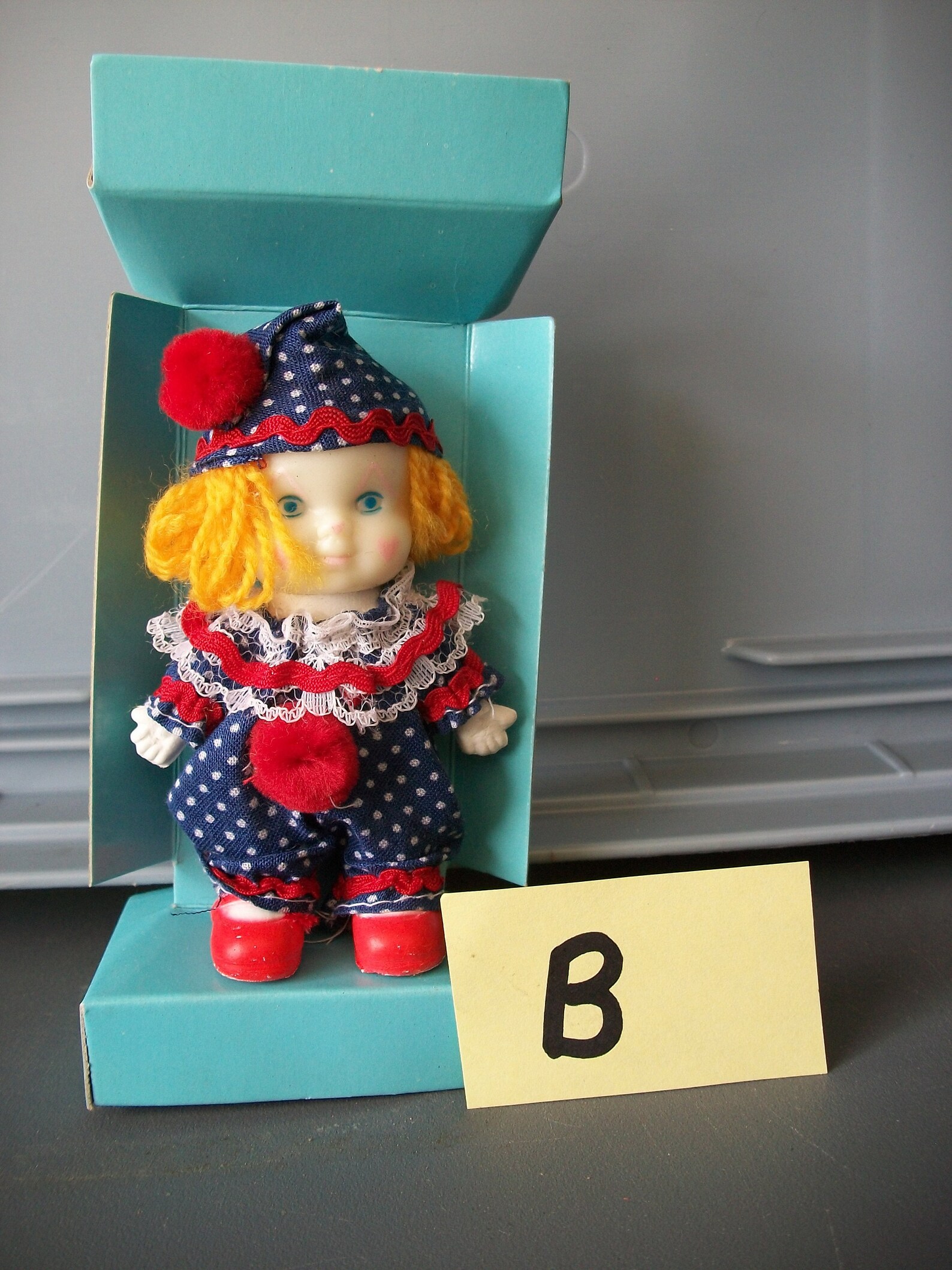 Boxed Vintage Pee-Wee Plastic Clown Doll Circa | Etsy