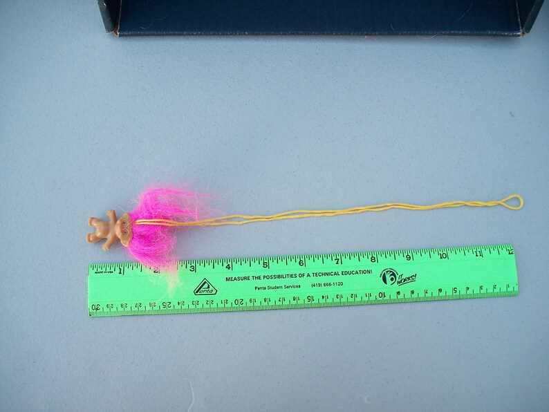 Miniature 1-1/2 Inch Hot Pink Hair Troll String Necklace - Etsy