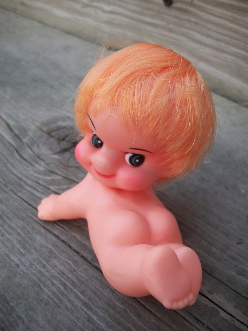 Vintage Crawling Cupid Style Baby Doll With Blonde Hair - Etsy