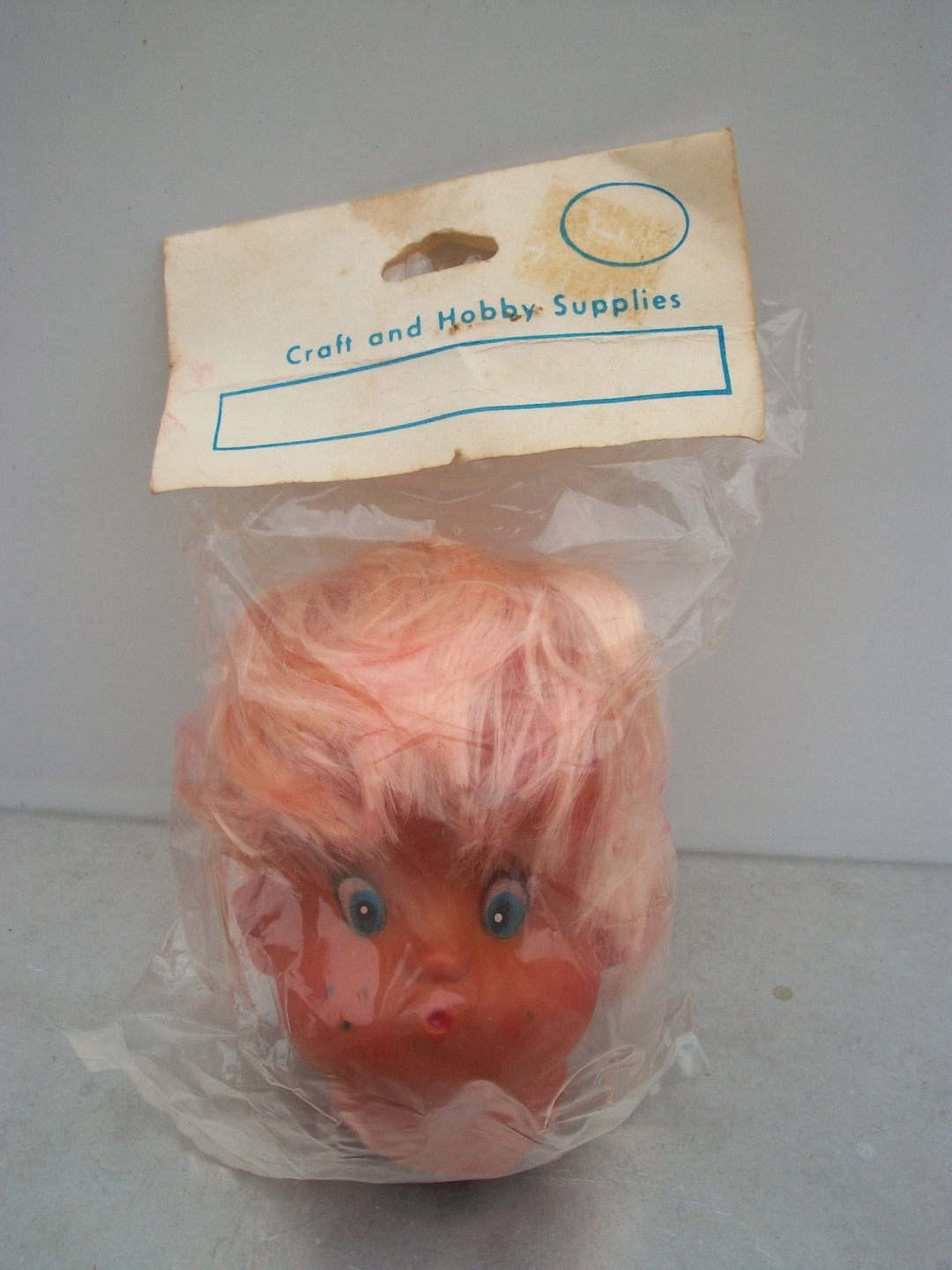 Packaged Vintage Plastic 3-inch Doll Head With Pucker Lips - Etsy