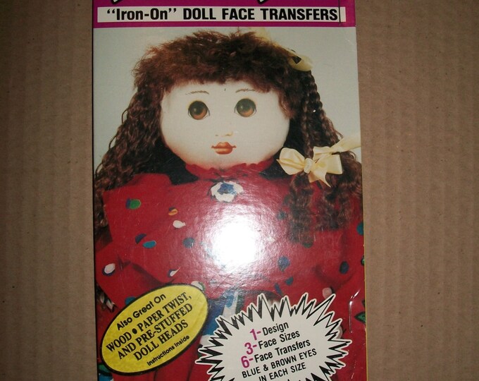 Fantastic Face Iron/sew on Doll Face Transfers - Etsy