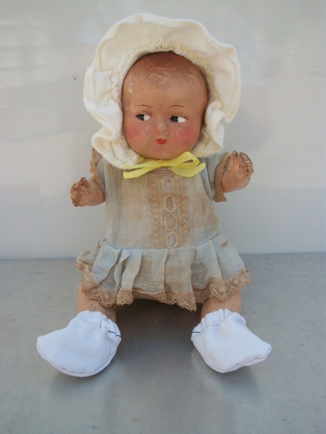Unmarked Antique 10.5 Inch Composite Baby Doll ** - Etsy