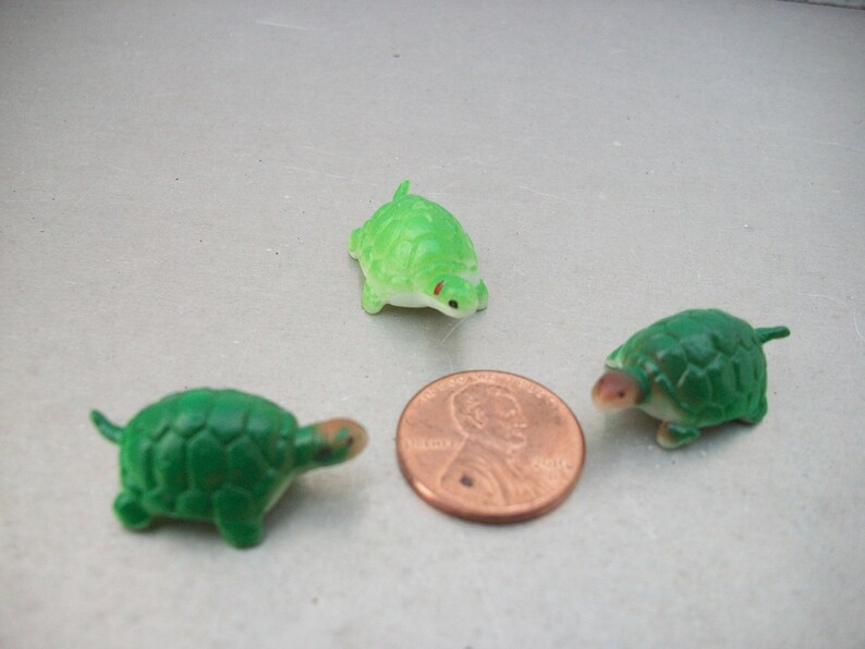 Six Packs Vintage Fibrecraft Miniature Turtles in Factory Box | Etsy