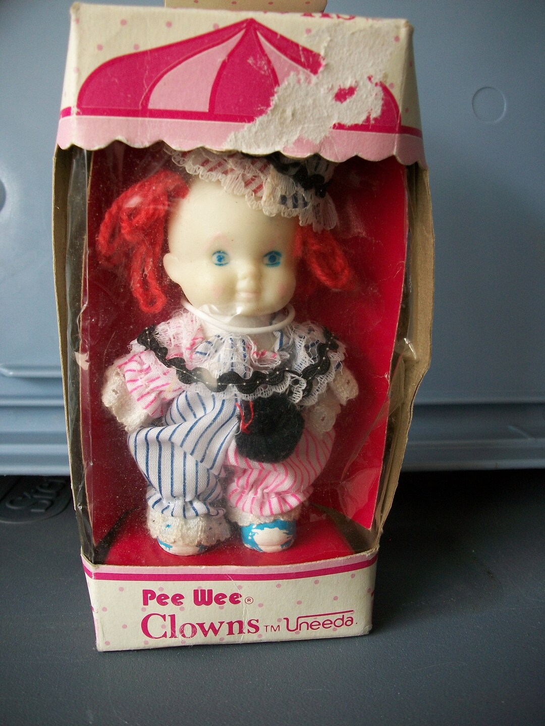 Boxed Vintage pee-wee Plastic Clown Doll Circa - Etsy